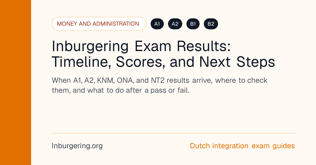 Inburgering Exam Results: Timeline, Scores, and Next Steps
